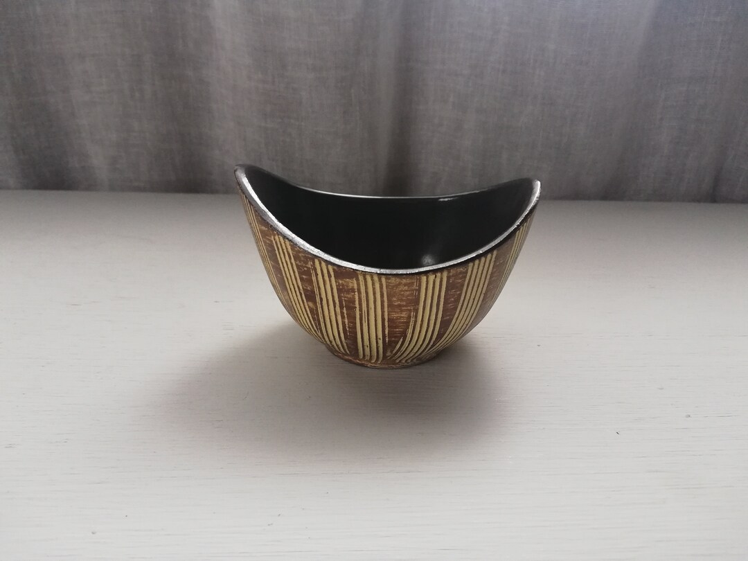 Mid Century Modern Pottery Bowl - Etsy