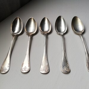 Silver Plate Tablespoon AB Prima NS . Set of 5 - Etsy