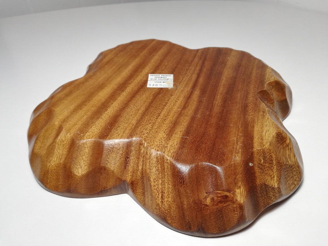Philippines Genuine Monkey - Pod Wood. Handmade Carved Wooden Bowl - Etsy