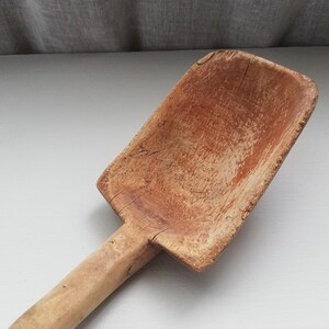 Large Antique Primitive Wooden Spoon - Etsy