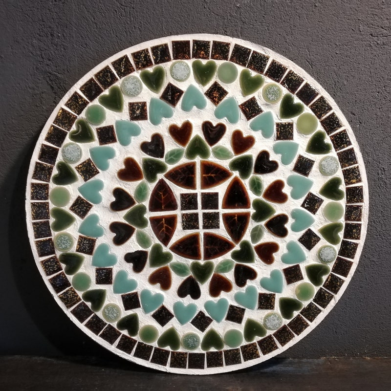 Glass Mosaic Plate - Etsy