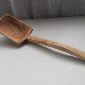 Large Antique Primitive Wooden Spoon - Etsy
