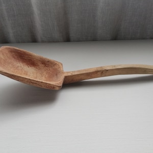 Large Antique Primitive Wooden Spoon - Etsy