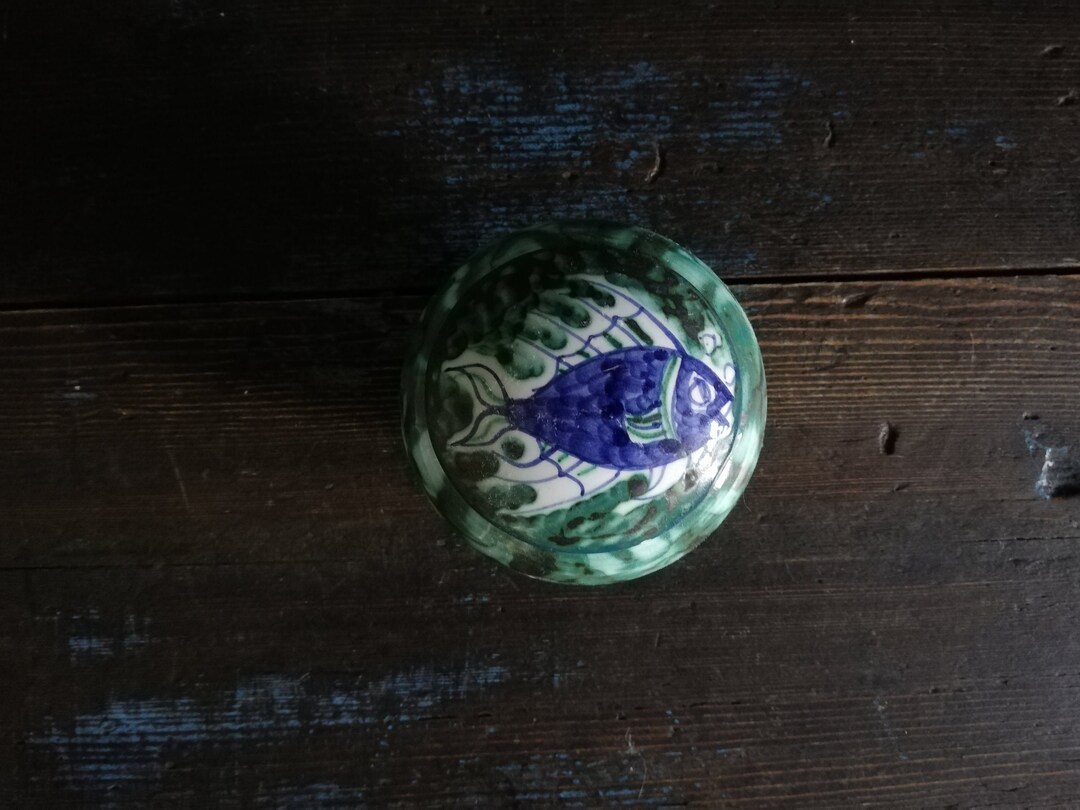 Cyprus Handmade Jewelry Box Trinket Box Pottery Container Pottery Box ...