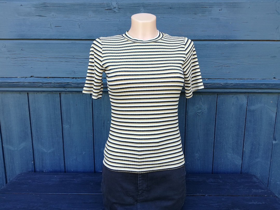 Top de rayas de colores - Talla L Artículo vintage - Etsy México