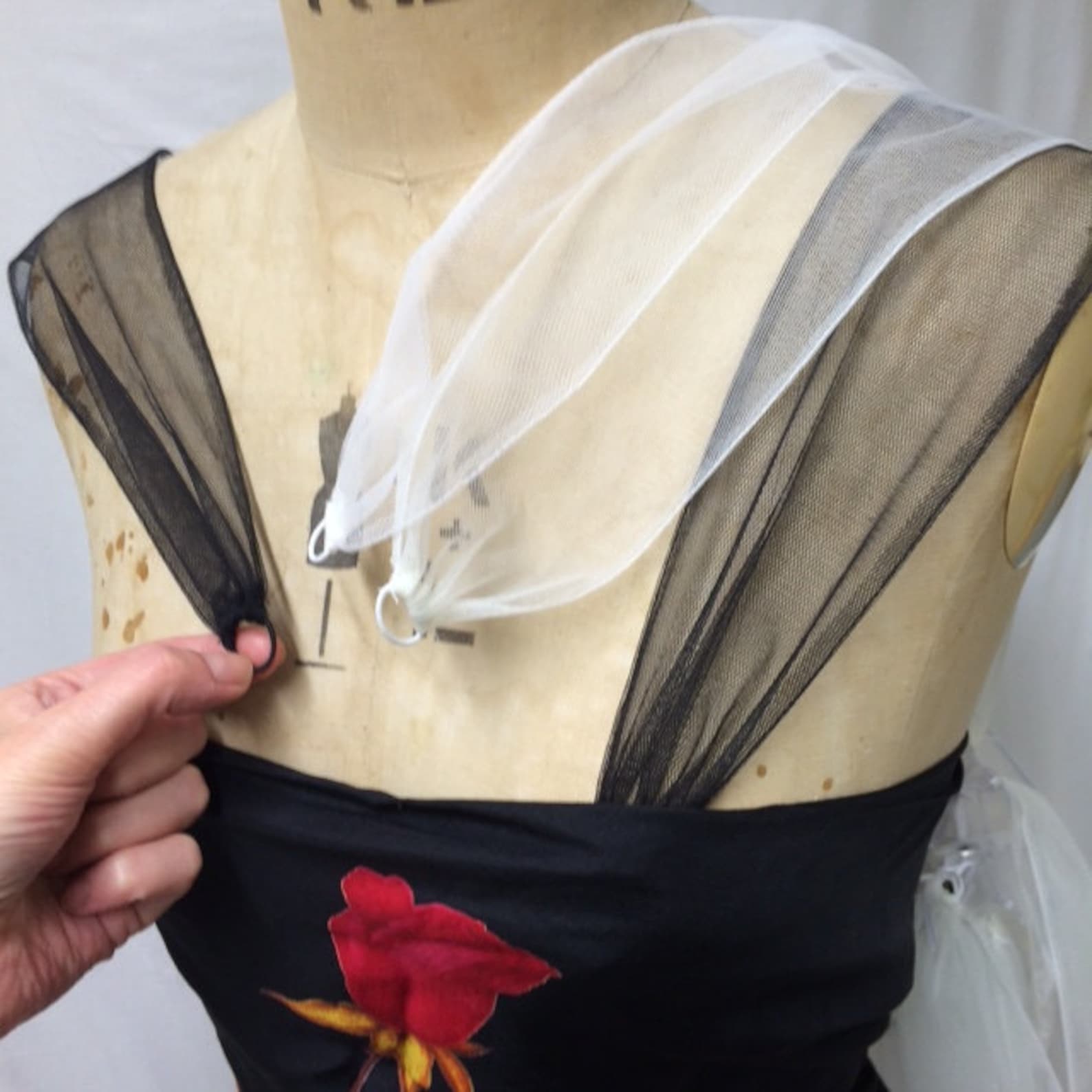 DETACHABLE Button-in Dress STRAPS Black Prom Cocktail Ball - Etsy