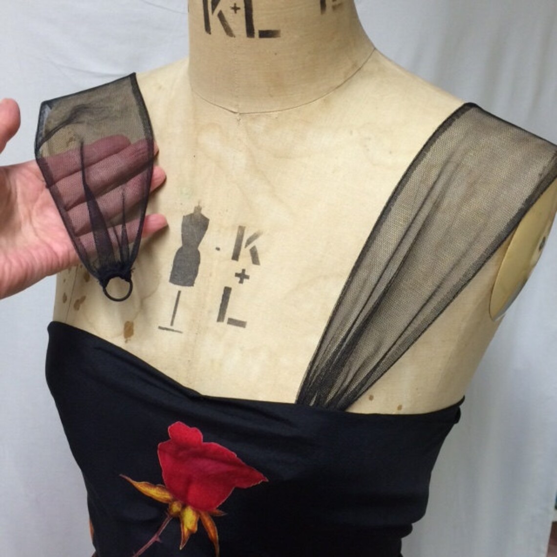 DETACHABLE Button-in Dress STRAPS Black Prom Cocktail Ball - Etsy