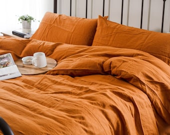 Rust Color Bedding - Etsy