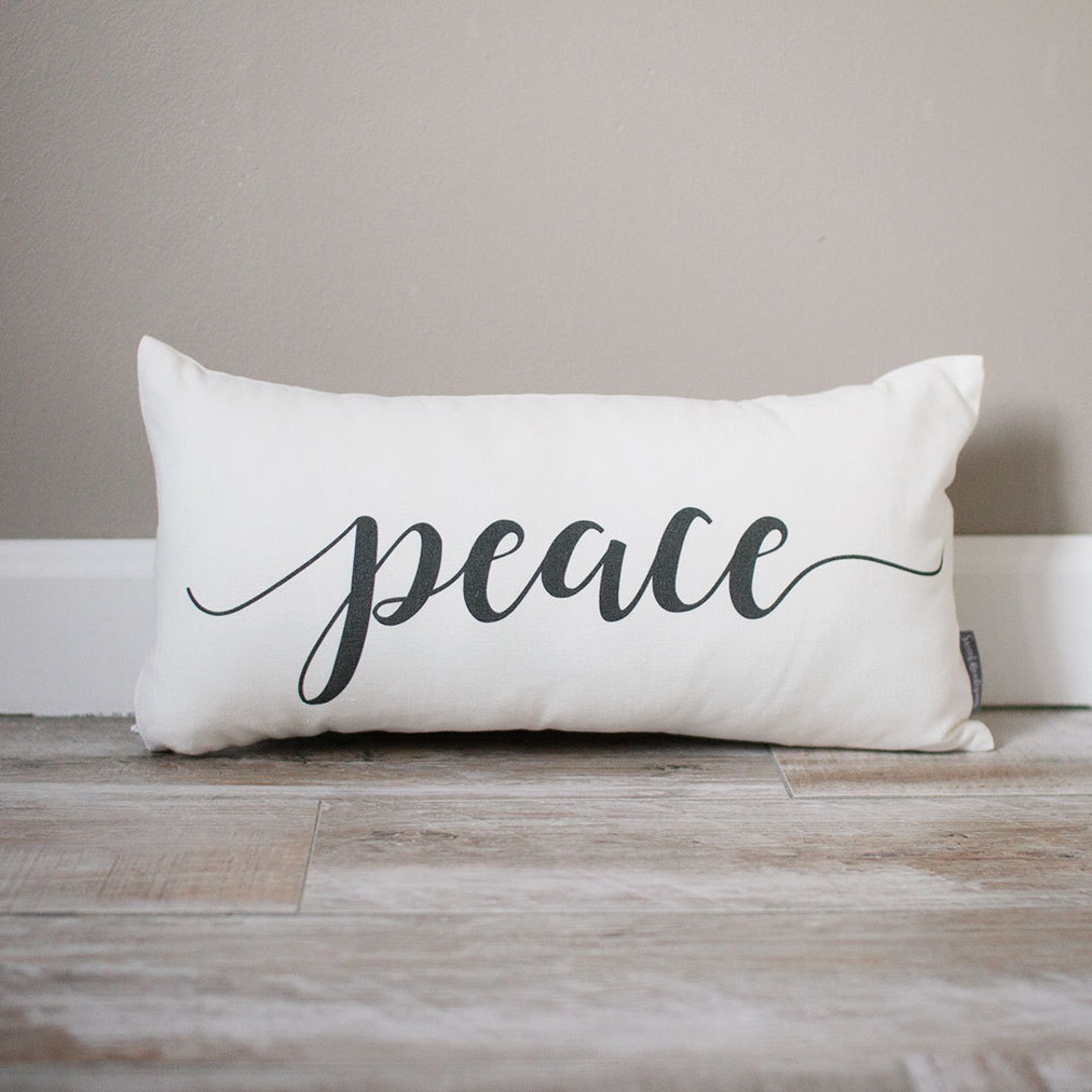 Peace Pillow | Christmas Pillow | Holiday Pillow | Holiday Gift ...