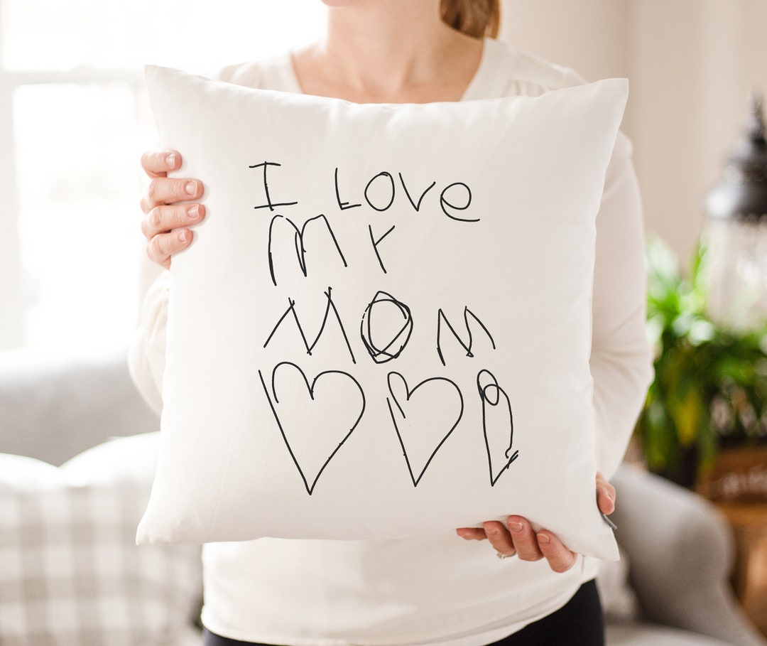 Handwriting Gift Custom Handwriting Pillow | Family Keepsake Custom ...