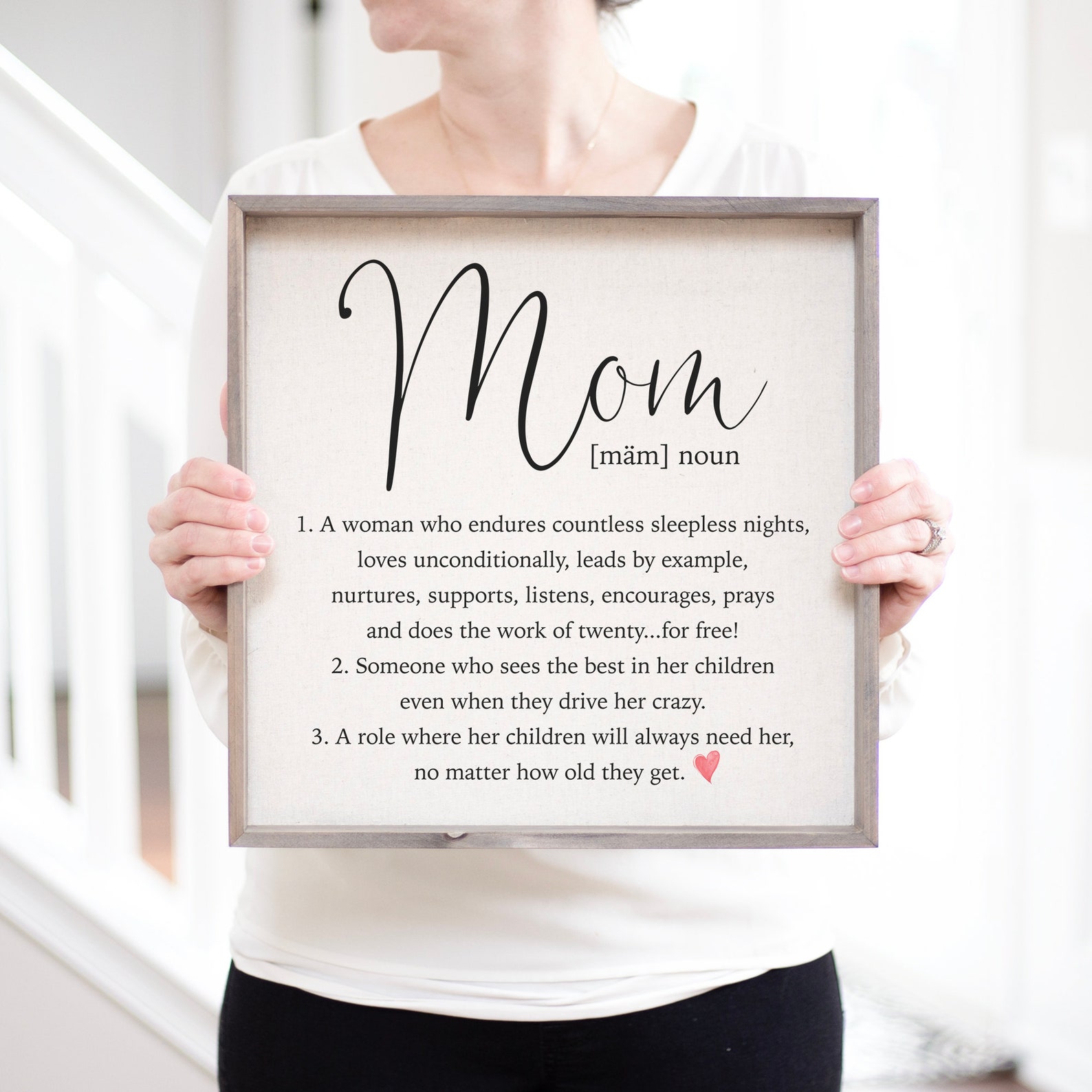 Mom Definition Sign Mom Gift Sign Definition of a Mom Personalized ...