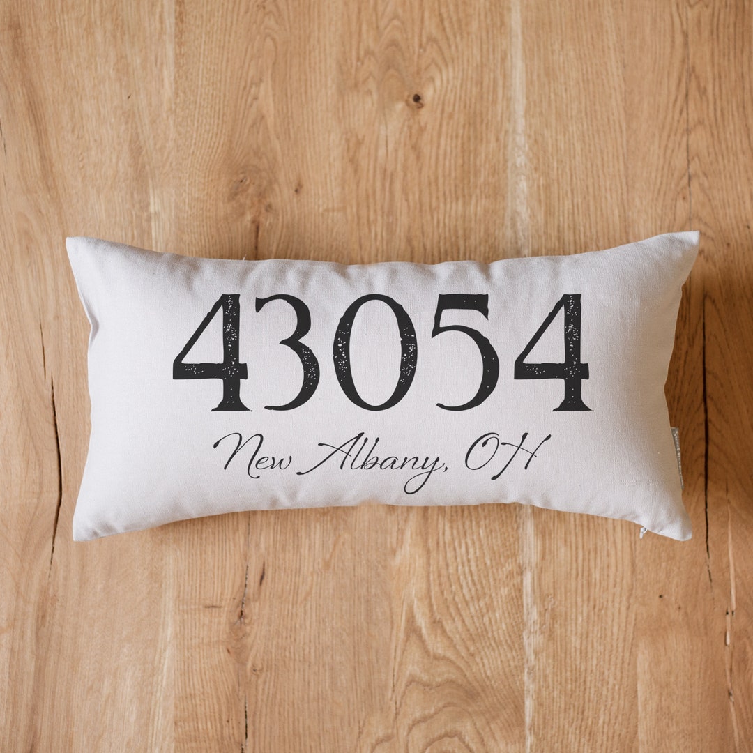 Custom Zip Code Pillow | Hometown Dorm Decor Graduation Gift - Etsy