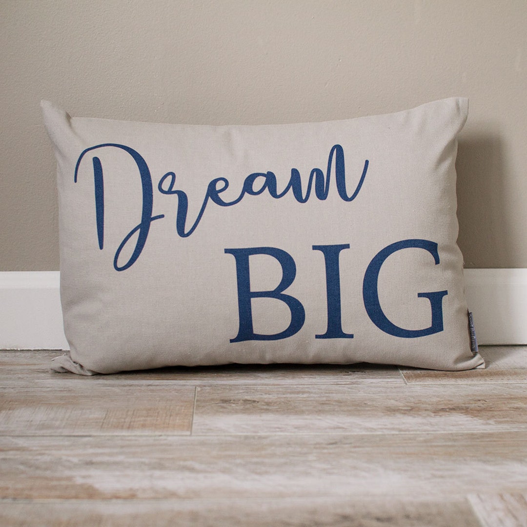 Dream Big Pillow | Personalized Pillow | Baby Nursery Decor ...