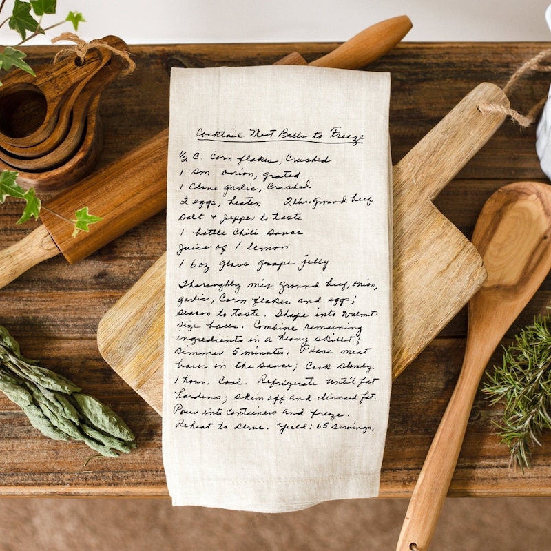 Recipe Tea Towel - Etsy