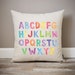 Colorful Alphabet Pillow Personalized Baby Pillow Baby - Etsy