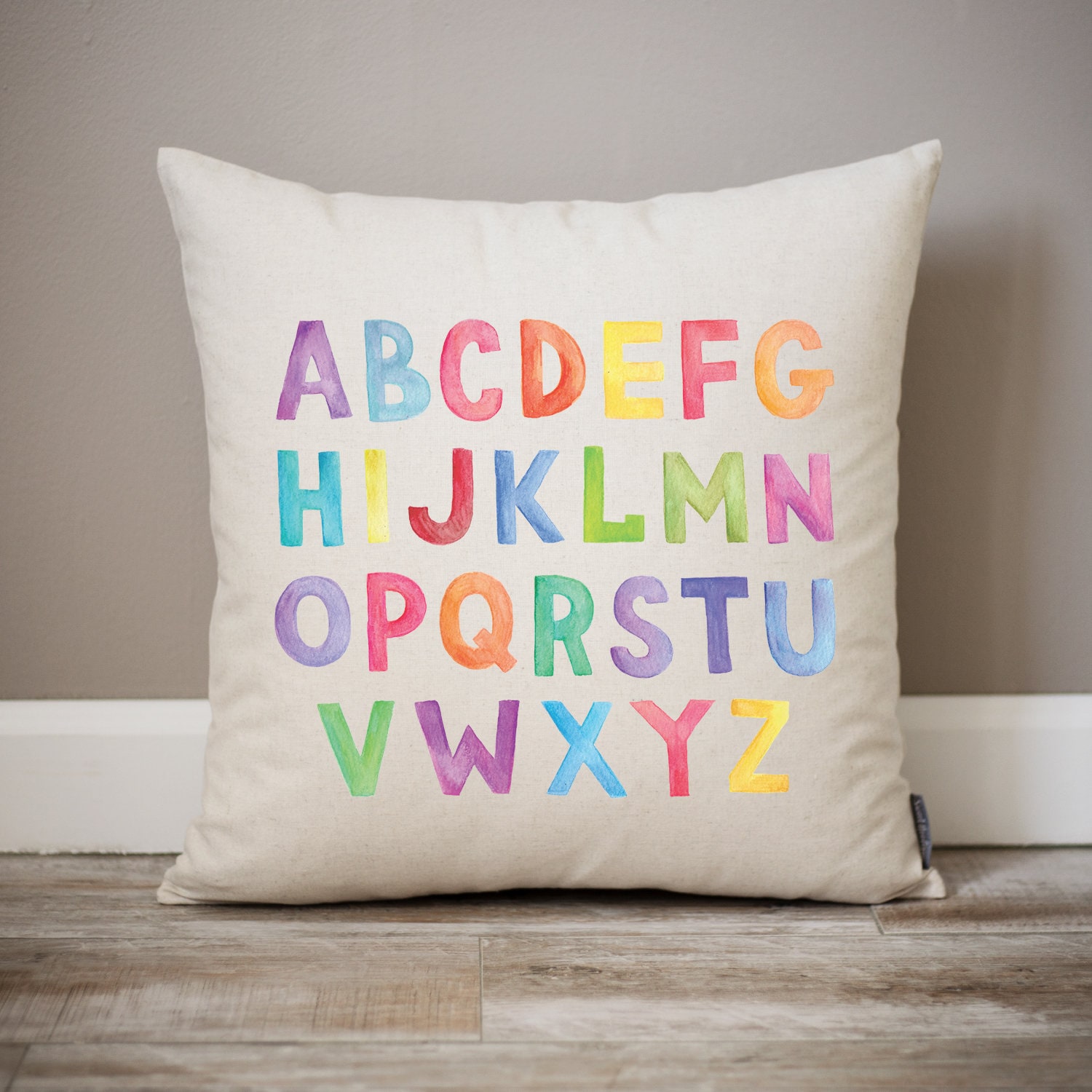 Colorful Alphabet Pillow Personalized Baby Pillow Baby | Etsy