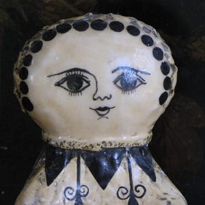 Gemma Toccogna Paper Mache Vessel/ Folk Art Vase/ Vintage Paper Mache ...