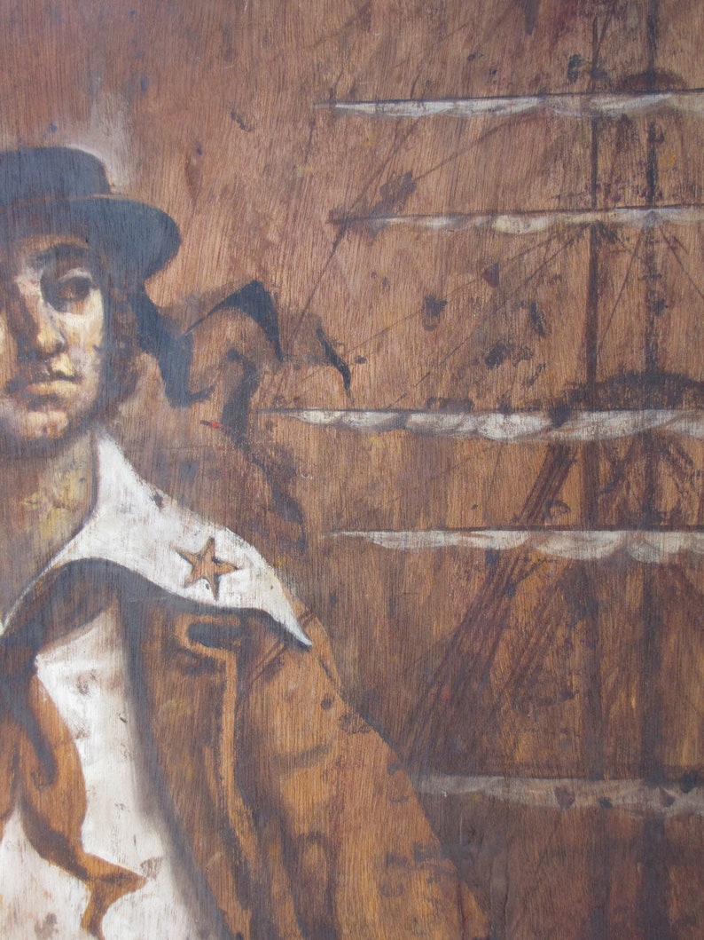 Original Folk Art Painting/john Hull Original Oil Painting/ | Etsy