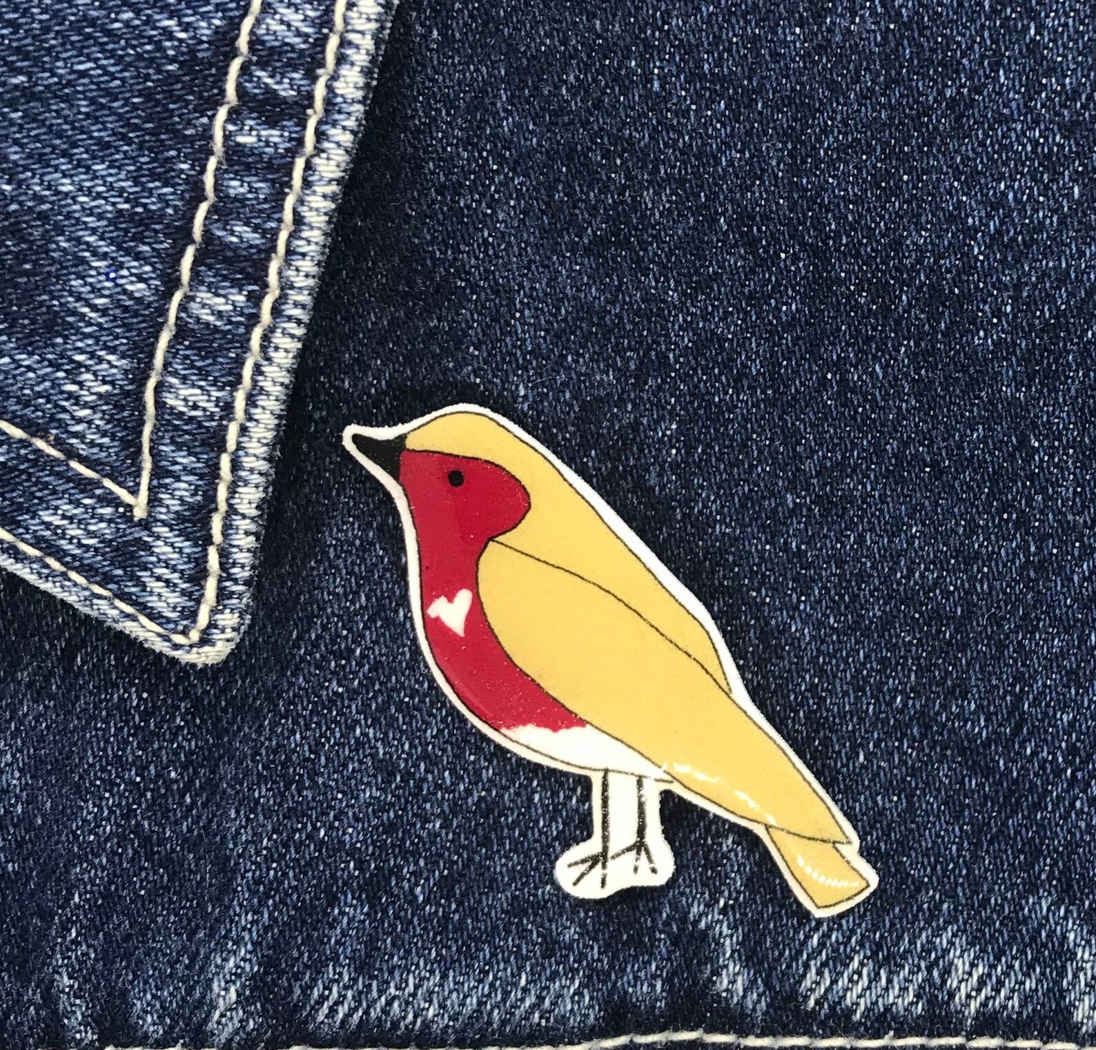 Robin Bird Pin Badge Hand Made Mothers Day Christmas Gift - Etsy