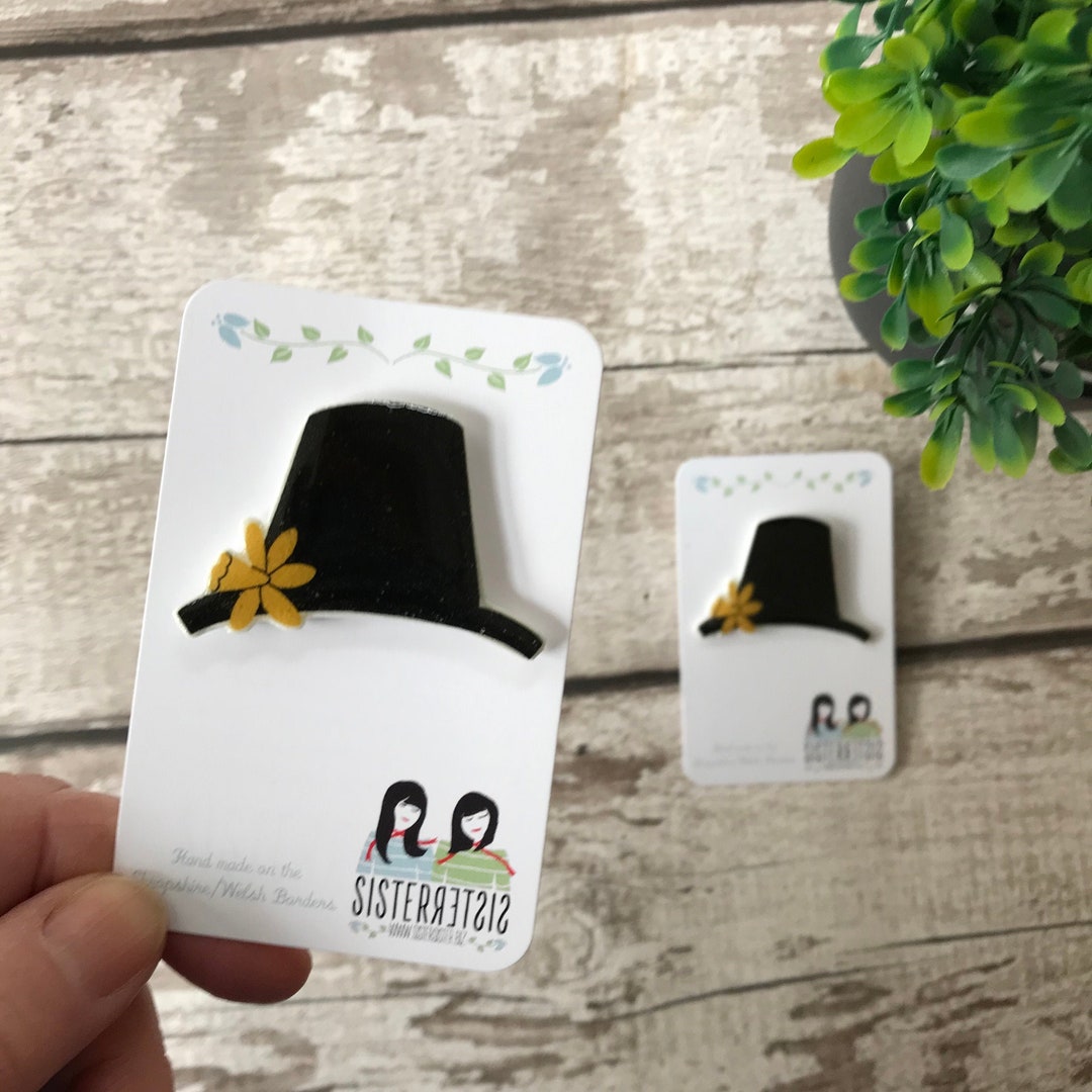 Welsh Hat With Daffodil Pin, Badge, Hand Made, Welsh, Cymru, Cymraeg ...