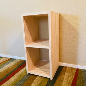 2FT Narrow Deep Bookshelf, Assembled Cottage/farmhouse Modern Natural ...