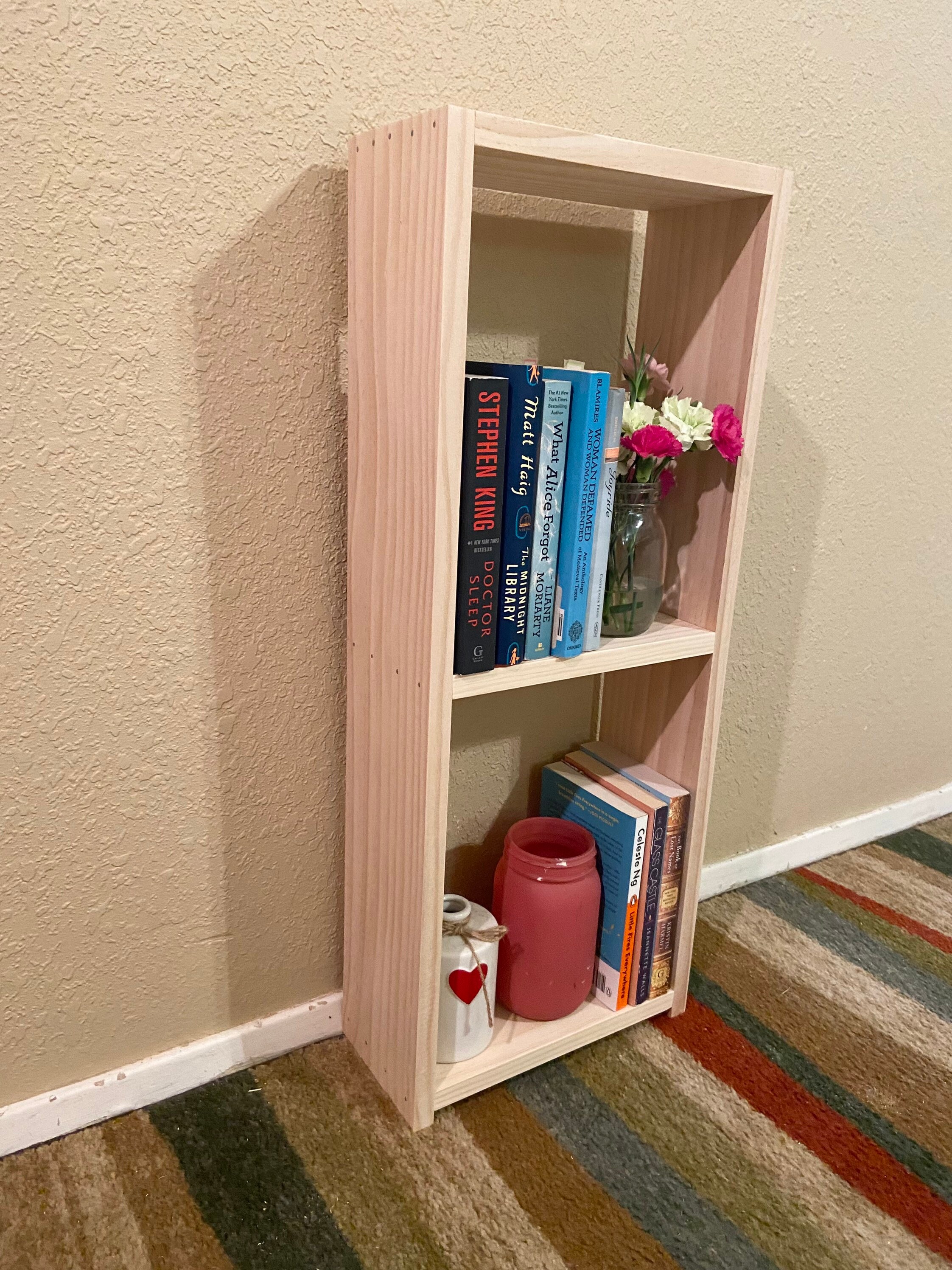 30 Wide Shallow Bookshelf Assembled Furniture Small - Etsy