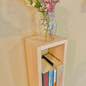 57 Tall Narrow Bookshelf, Assembled Wooden Farmhouse/cottage/modern ...