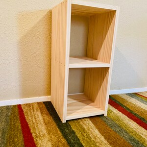 2FT Narrow Deep Bookshelf, Assembled Cottage/farmhouse Modern Natural ...