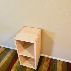 2FT Narrow Deep Bookshelf, Assembled Cottage/farmhouse Modern Natural ...