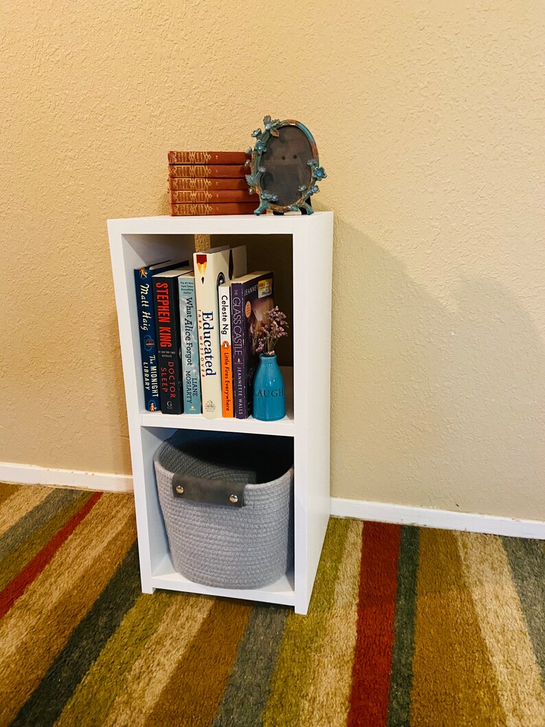2FT Narrow Deep Bookshelf Assembled Wooden Small Bookcase - Etsy