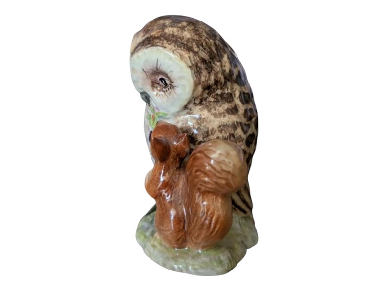 Beatrix Potter Owl Figurine by Beswick BP2A Old Mr. Owl Storybook ...