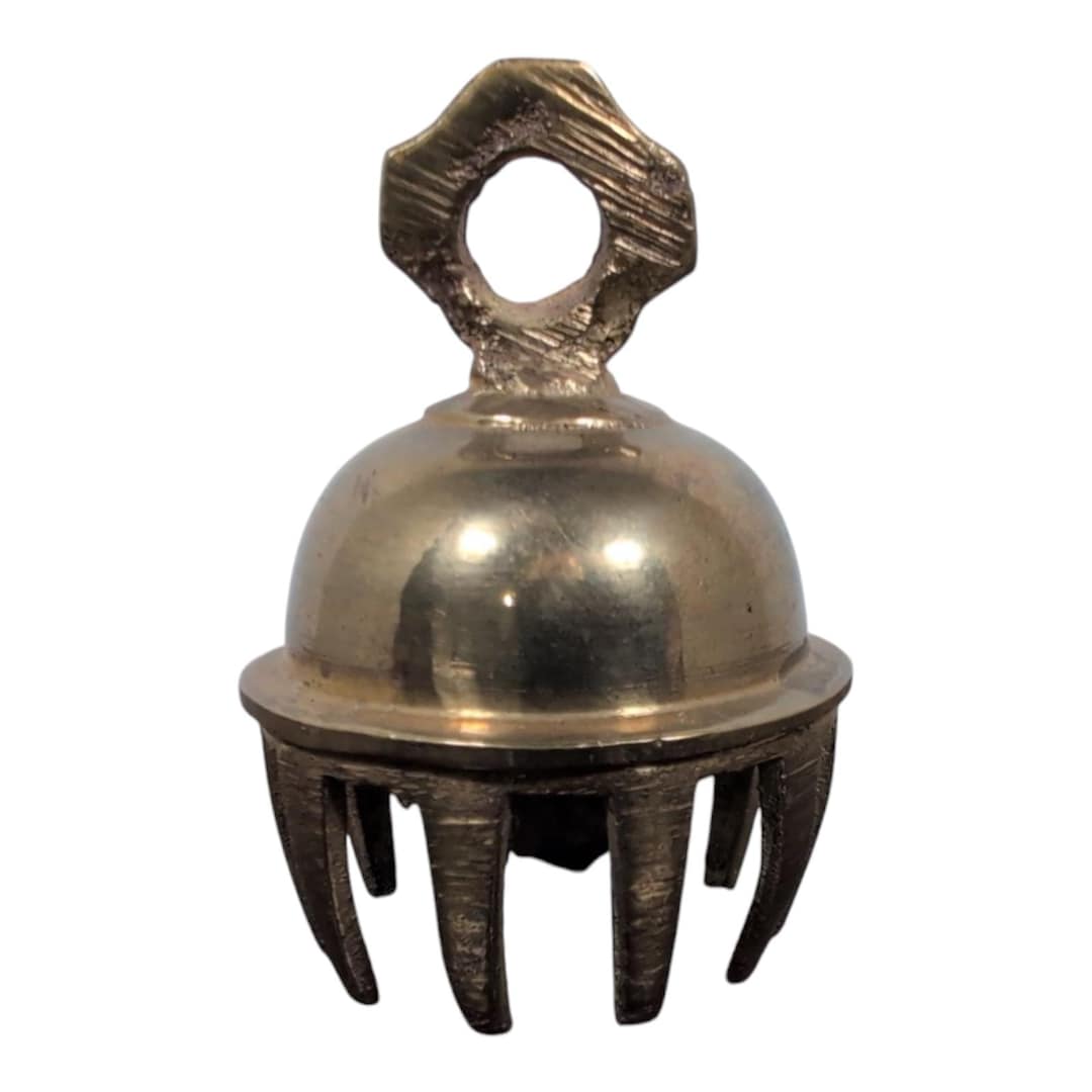 Brass Elephant Bell Claw Bell Aged Brass Patina Miniature Vintage Bell ...
