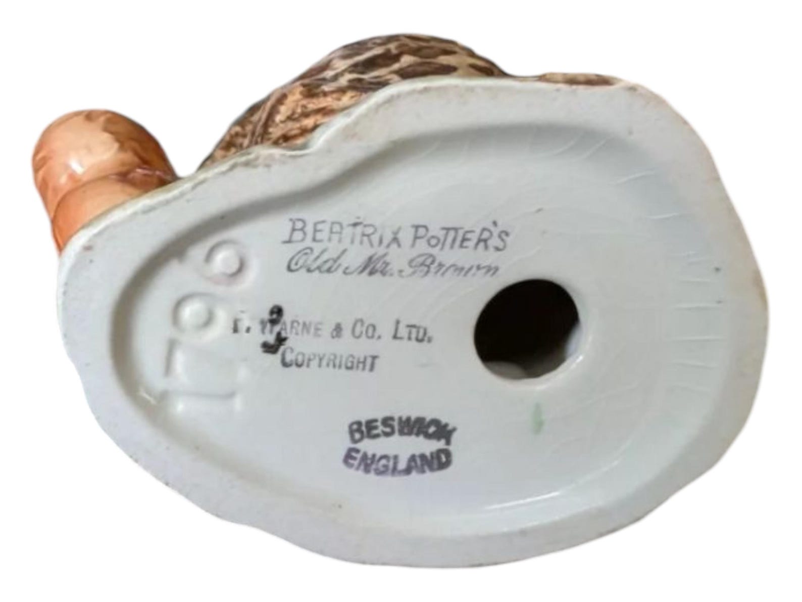 Beatrix Potter Owl Figurine by Beswick BP2A Old Mr. Owl Storybook ...