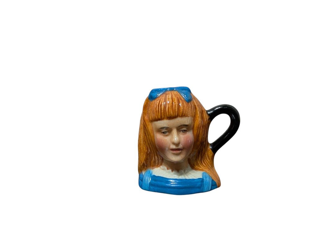 Vintage Alice in Wonderland Toby Jug | Hand-painted Porcelain Miniature ...
