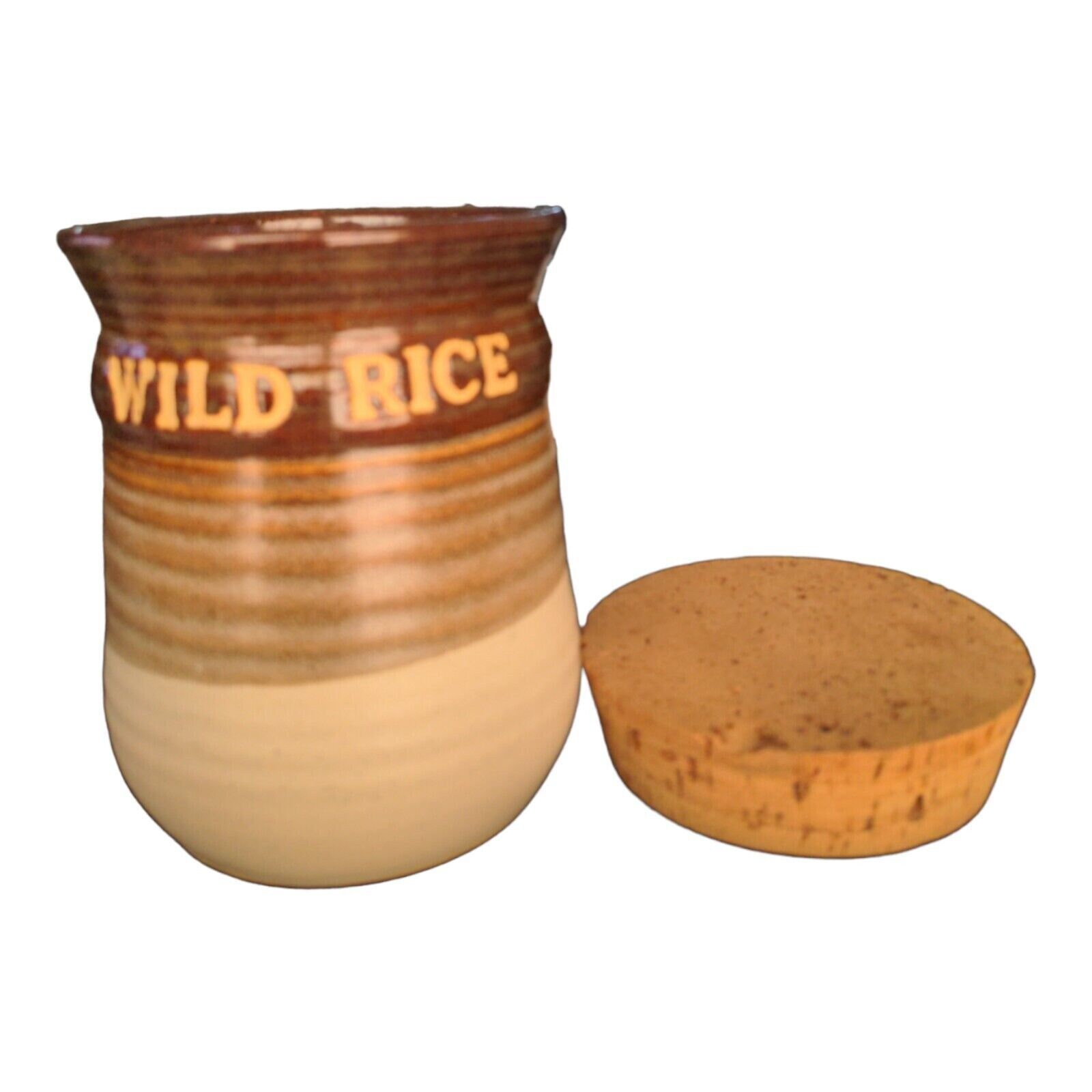 Pottery Rice Holder Rice Container Wild Rice Container Handmade Signed ...