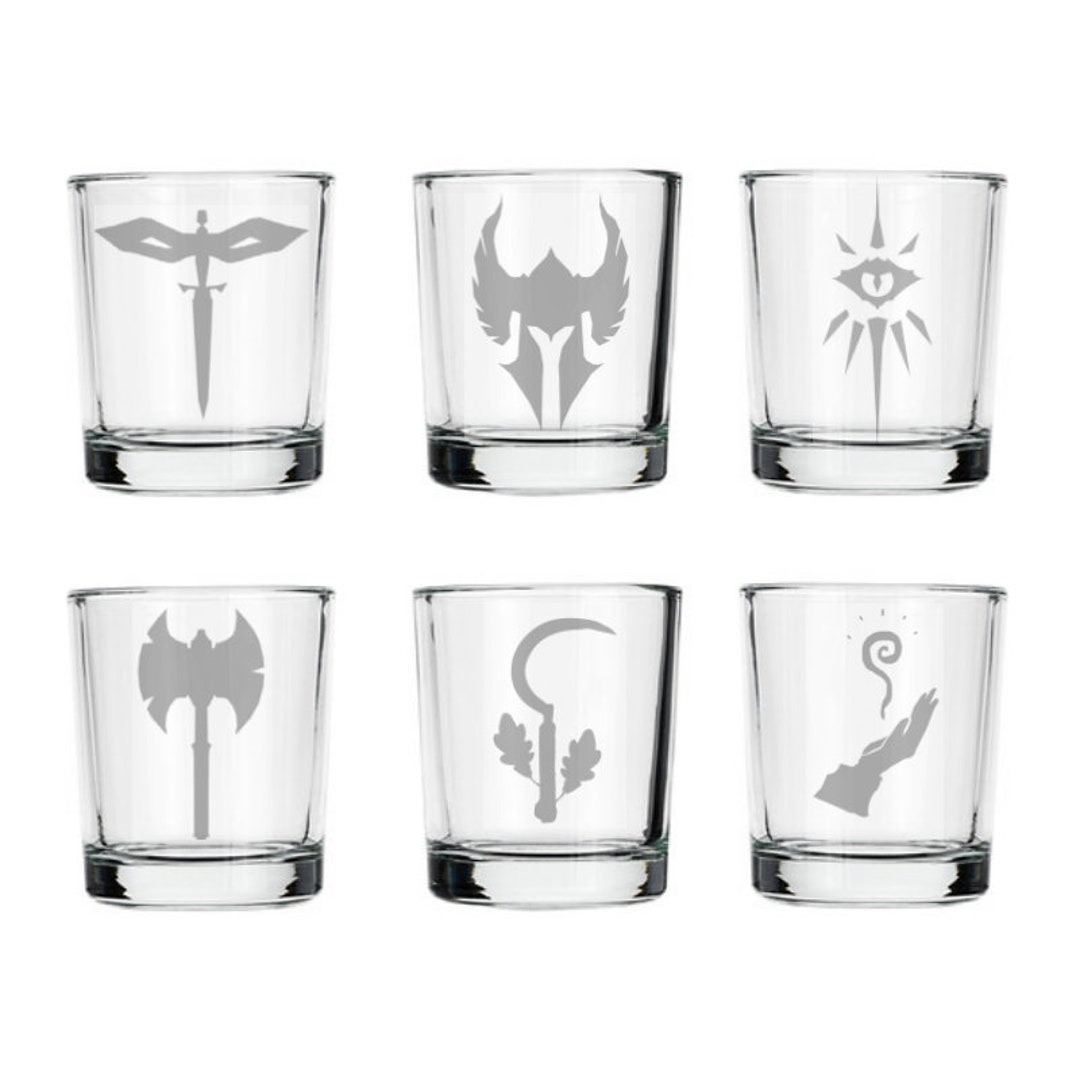 Dnd Class Shot Glasses Party Gifts D&D Tabletop Gamer Presents Druid ...