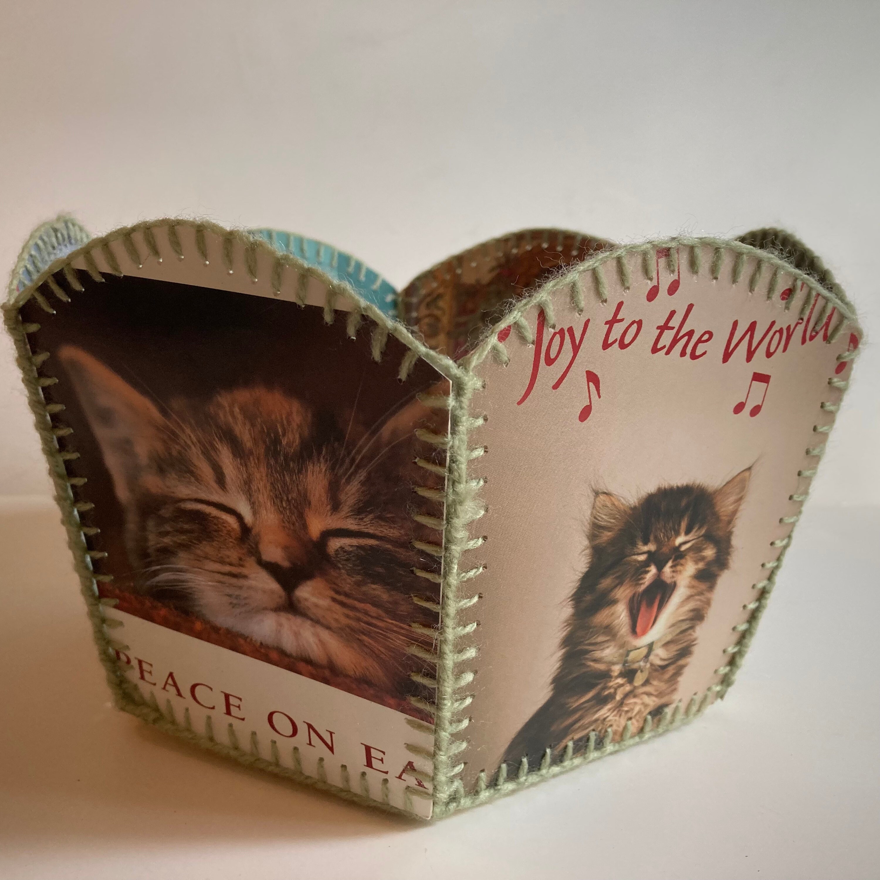 Greeting Card Basket Pattern; 2 Sizes in 1 Pattern: Upcycled ...