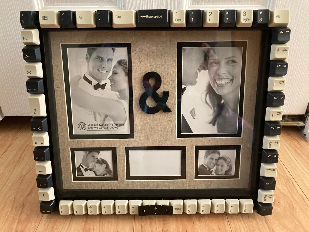 Personalized Upcycled Recycled Computer Keys Keyboard Mosaic Collage ...