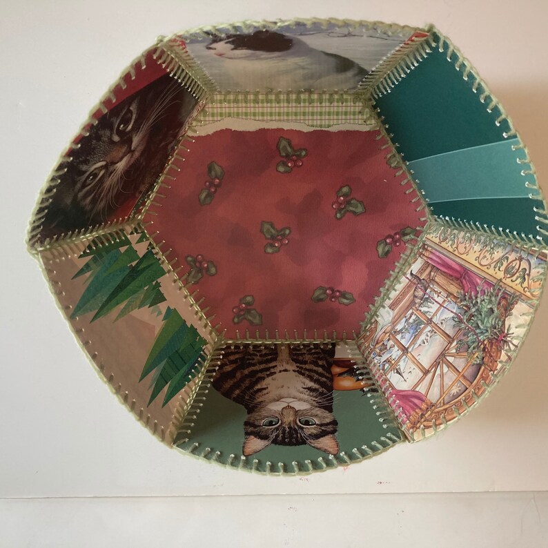 Greeting Card Basket Pattern; 2 Sizes in 1 Pattern: Upcycled ...