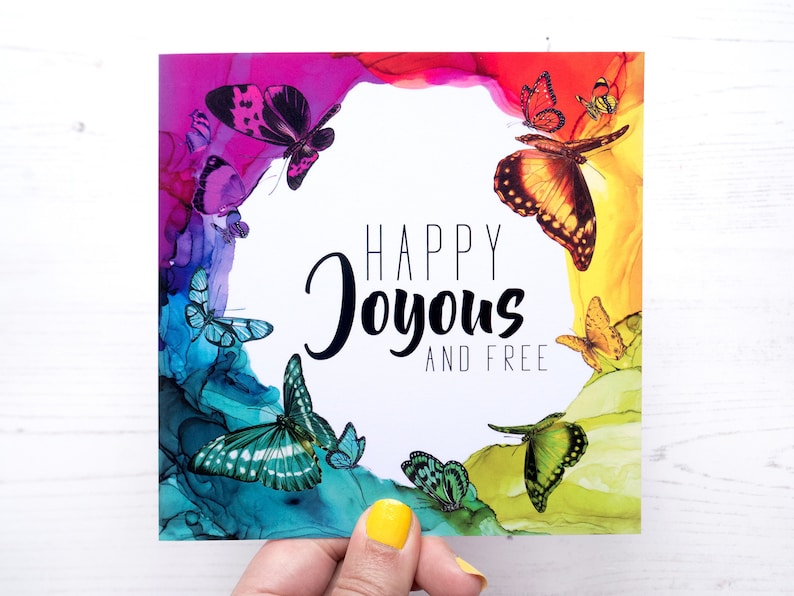 Sobriety Anniversary Card, Sobriety Birthday Card, Happy Joyous and ...