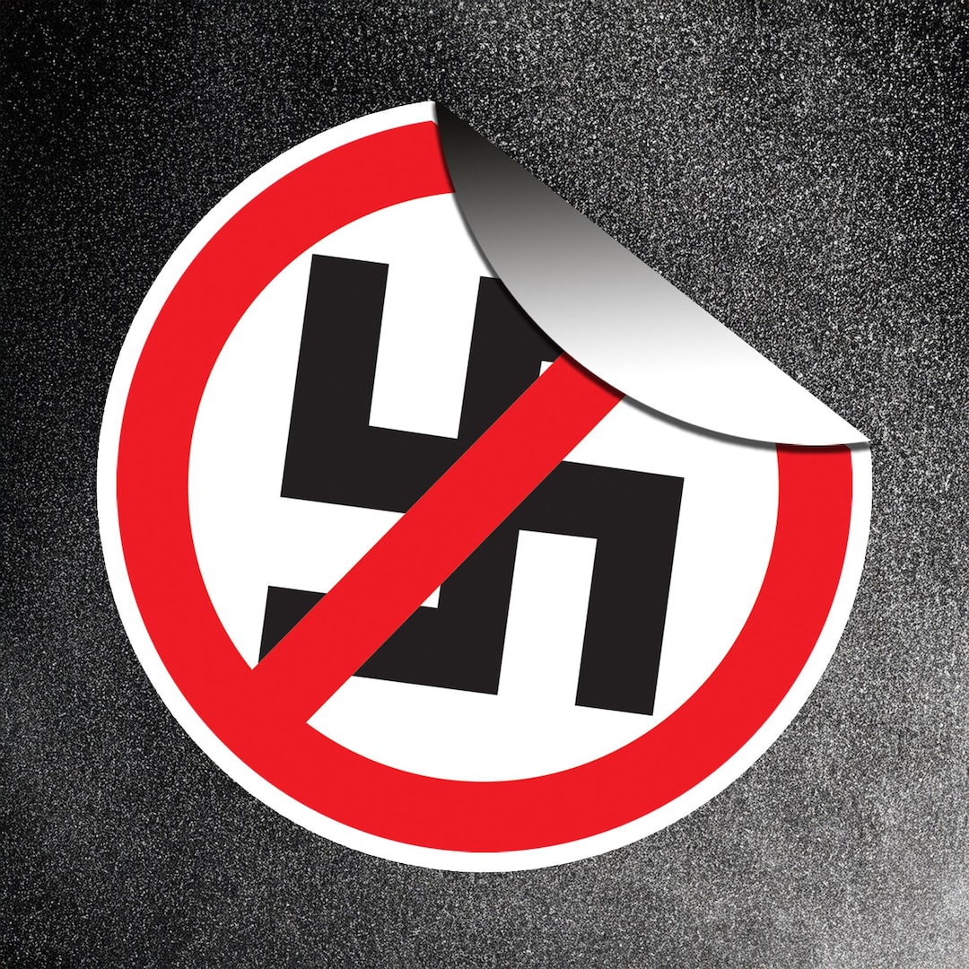 Anti-nazi Sticker – Anti-fascist Vinyl Decal, Punk Protest Sticker, No ...
