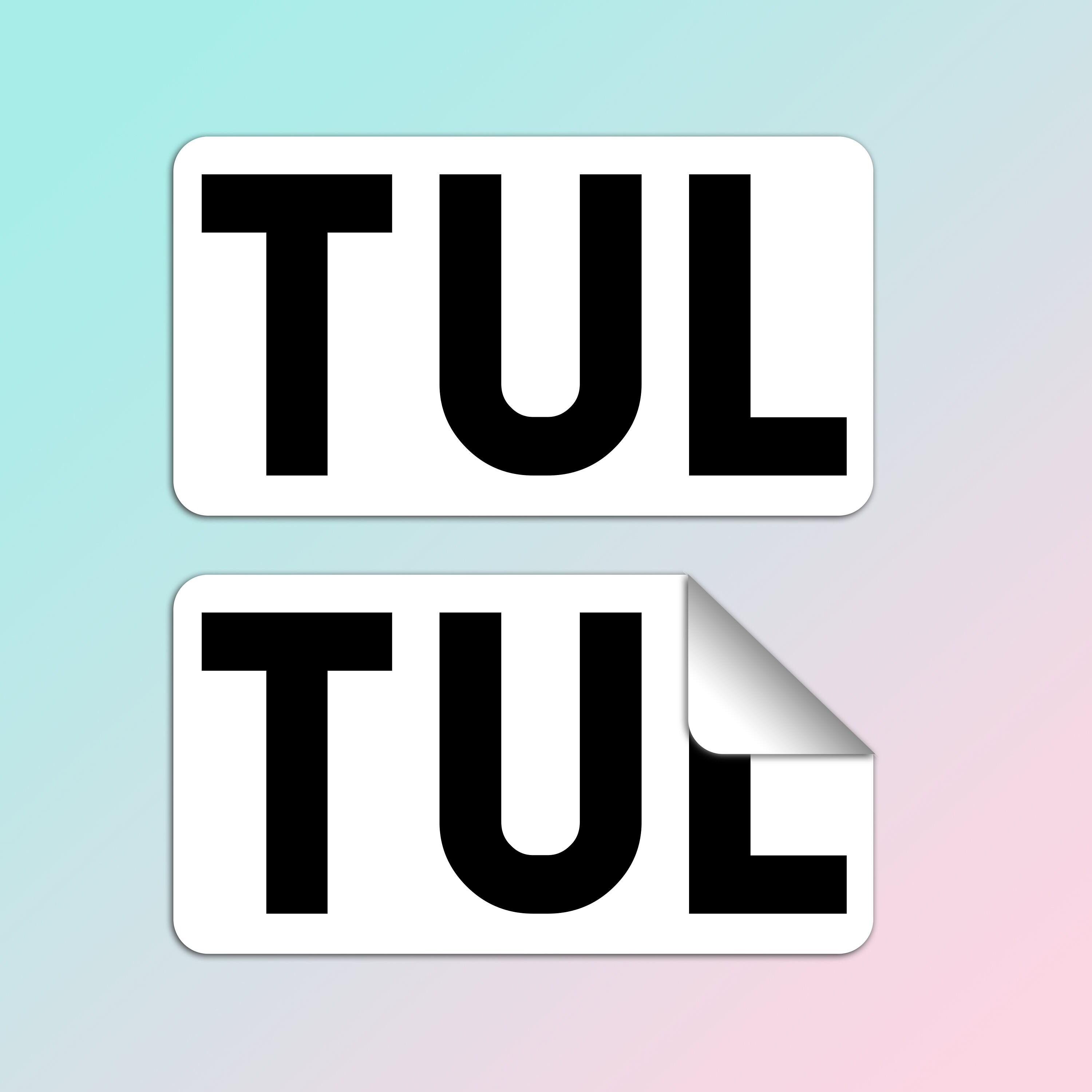 Tulsa TUL Airport Code Sticker - Etsy