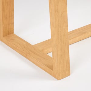 Split Top Bench - Solid Oak Bench, Mid Century Design Suitable for ...