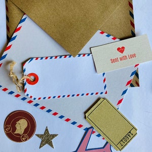 Air Mail Note Card - Etsy