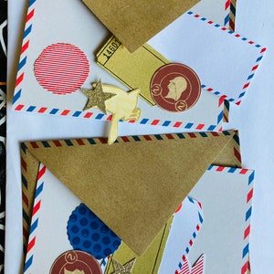 Air Mail Note Card - Etsy