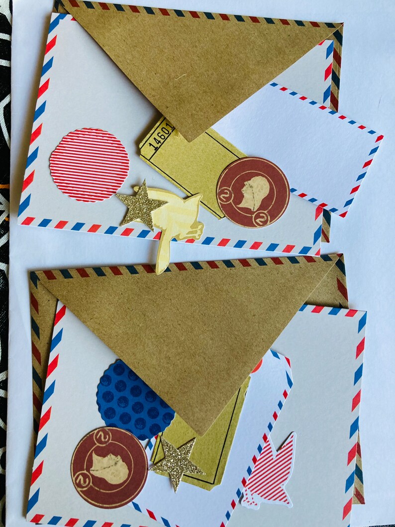 Air Mail Note Card - Etsy