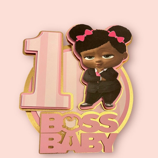 Girl Boss Baby Cake Topper - Etsy