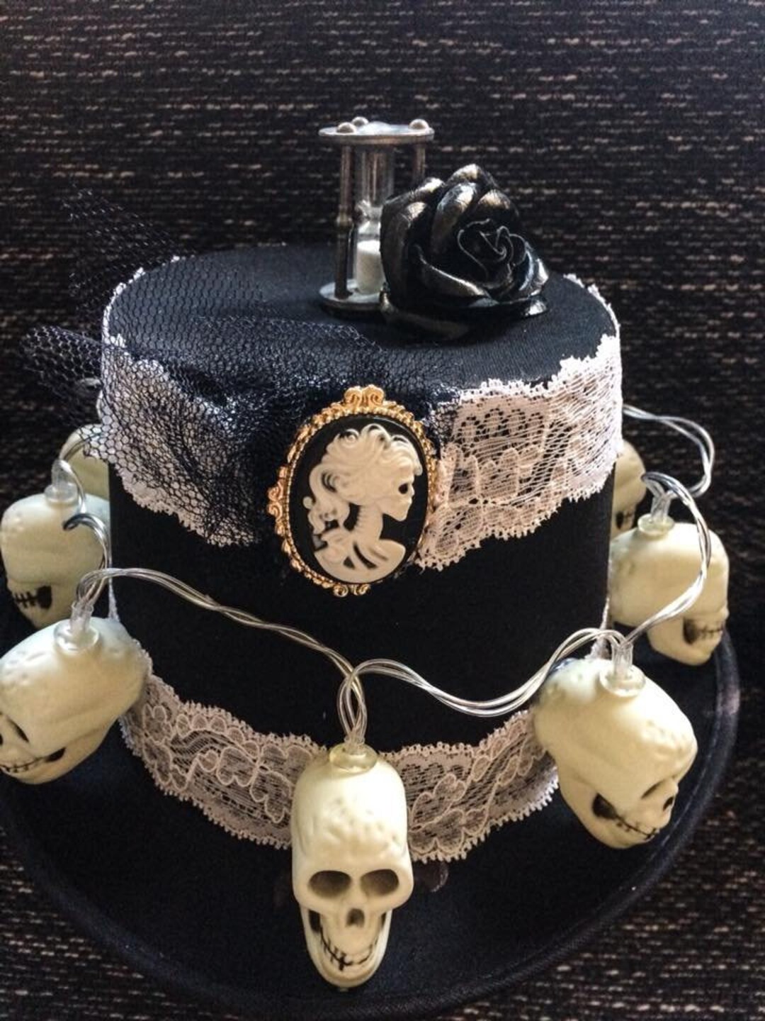 Halloween Steampunk Hat Skull Glowing Skelleton Top Hat - Etsy