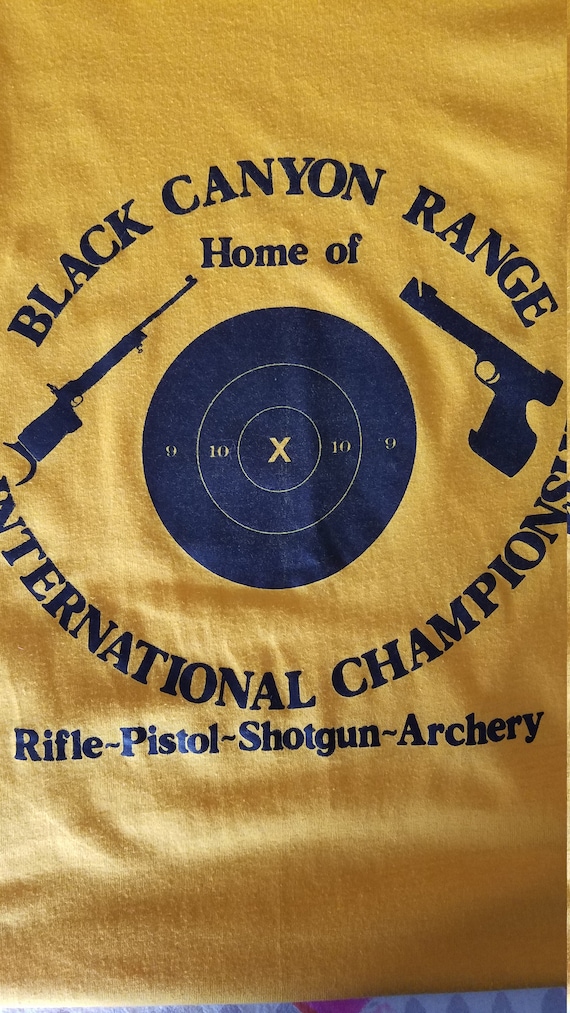 Black Canyon Shooting Range T Shirt Vintage 80s Maric… - Gem