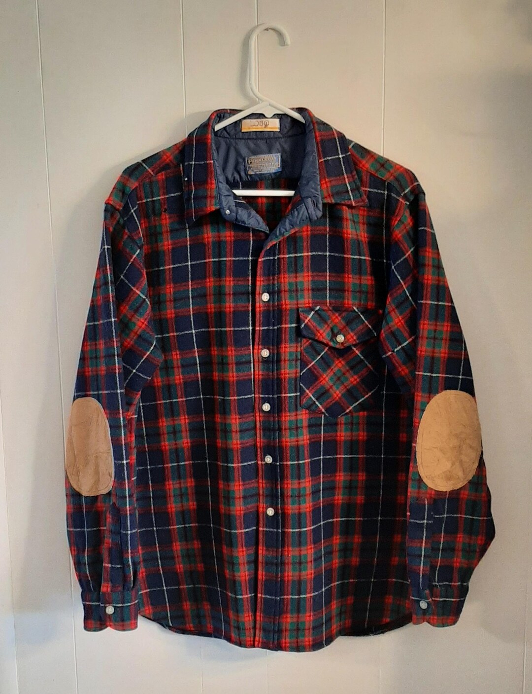 Vintage Pendleton Lobo Elbow Patch Wool Shirt - Etsy